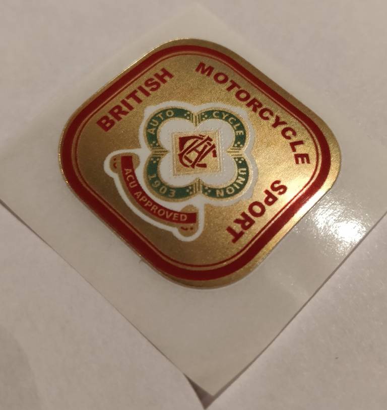 1 x BMS ACU GOLD sticker Aufkleber Etikett etichetta klistremerke ...