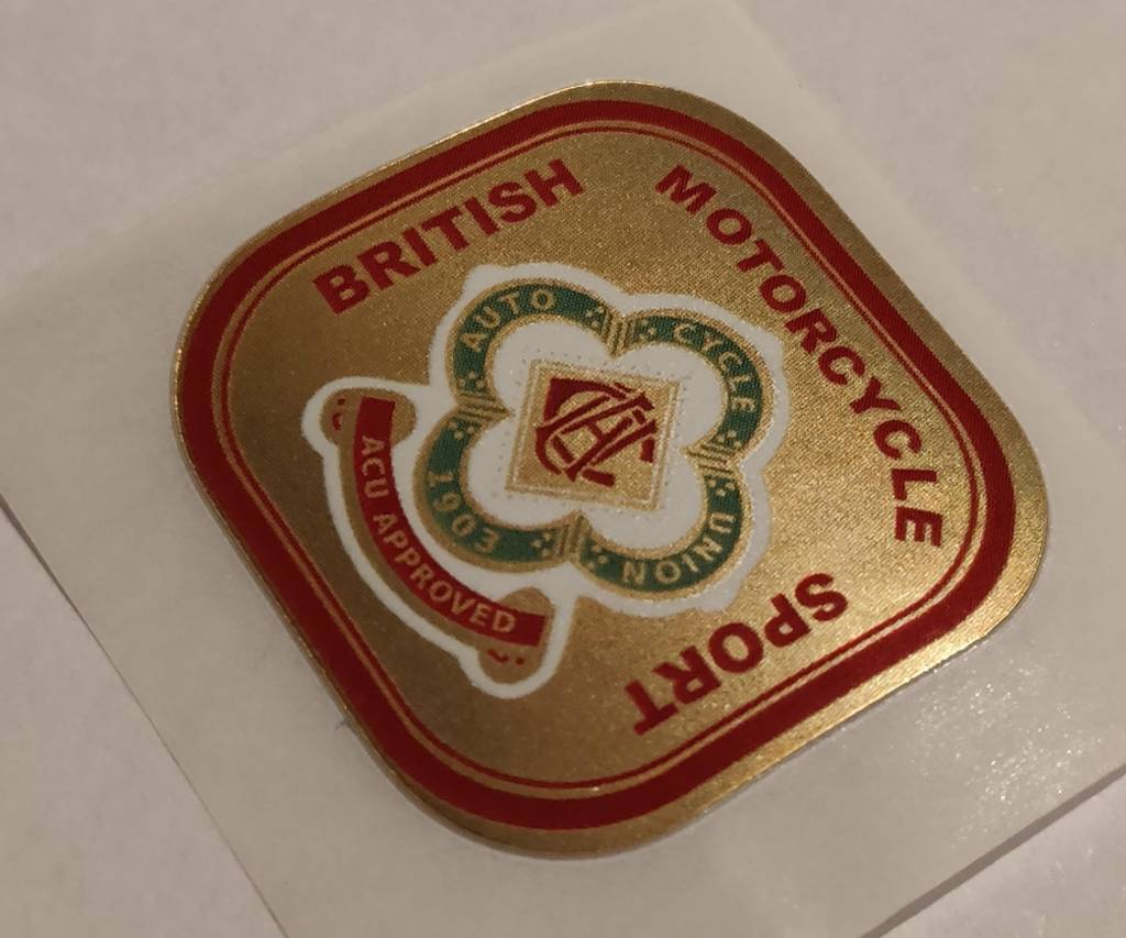 1 x BMS ACU GOLD sticker Aufkleber Etikett etichetta klistremerke ...