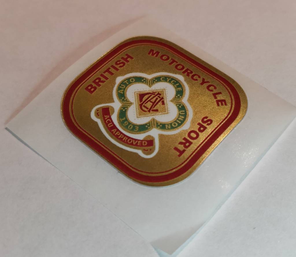 1 x BMS ACU GOLD sticker Aufkleber Etikett etichetta klistremerke ...